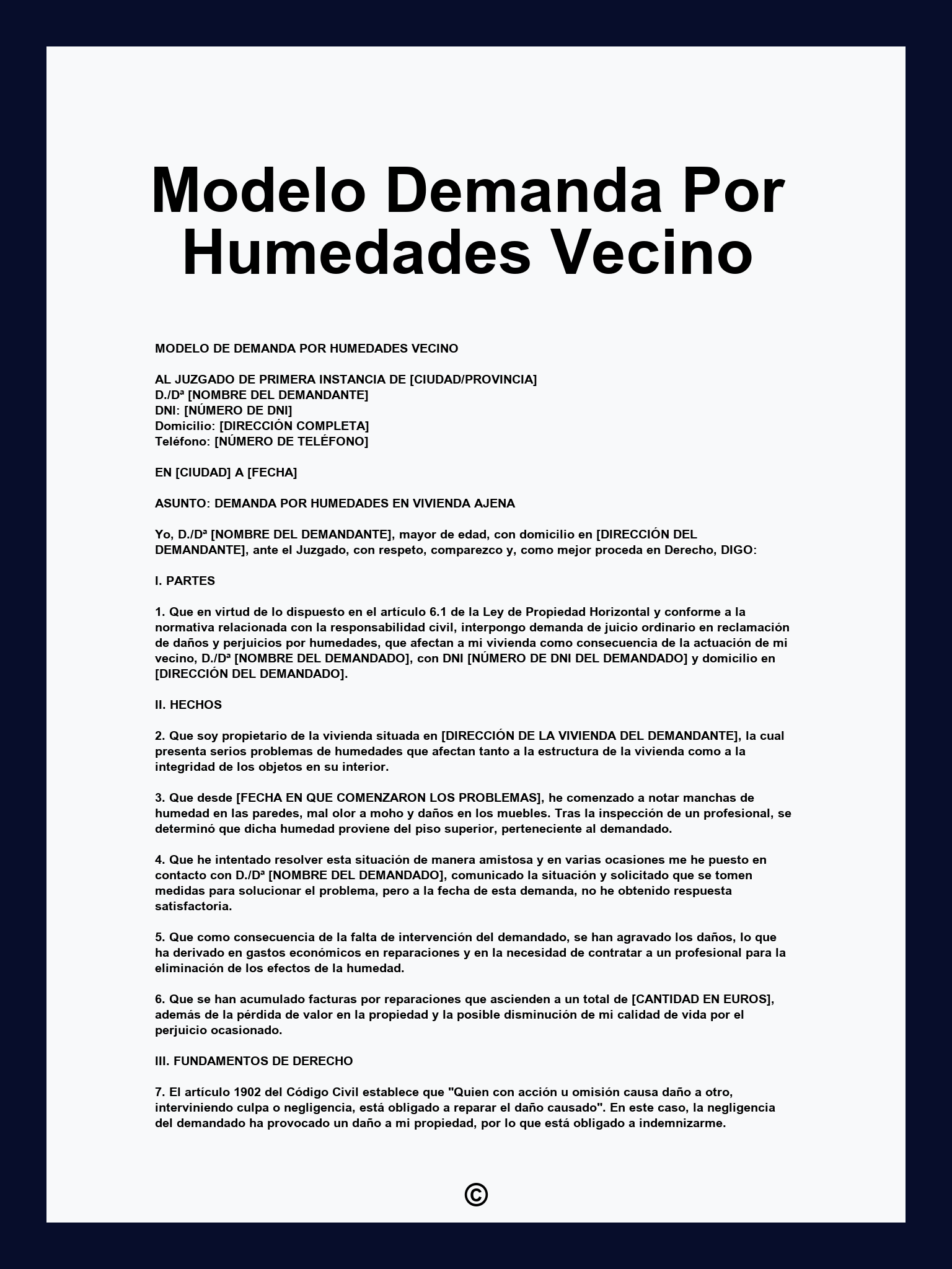 Modelo Demanda Por Humedades Vecino